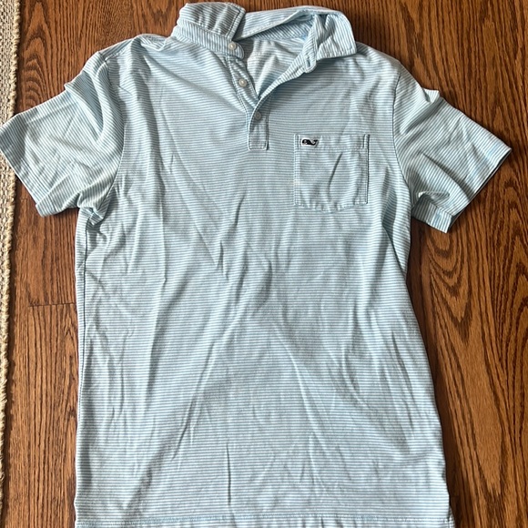 Vineyard Vines | Shirts | Striped Blue And White Vineyard Vines Polo | Poshmark